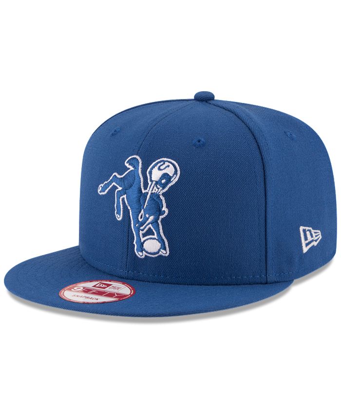New Era Indianapolis Colts Historic Vintage 9FIFTY Snapback Cap - Macy's