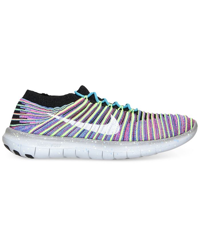Nike Women's Free Run Motion Flyknit Running Sneakers from Finish Line ...