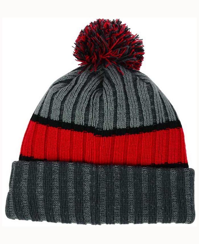 New Era New Jersey Devils Stripe Chiller Pom Knit Hat - Macy's
