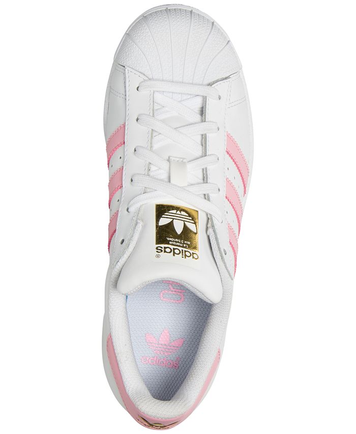adidas Big Girls' Superstar Casual Sneakers from Finish Line - Macy's