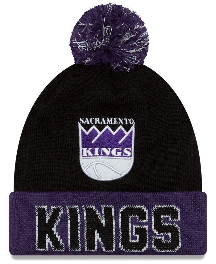New Era Sacramento Kings Hardwood Court Big Reflective Knit Hat - Macy's