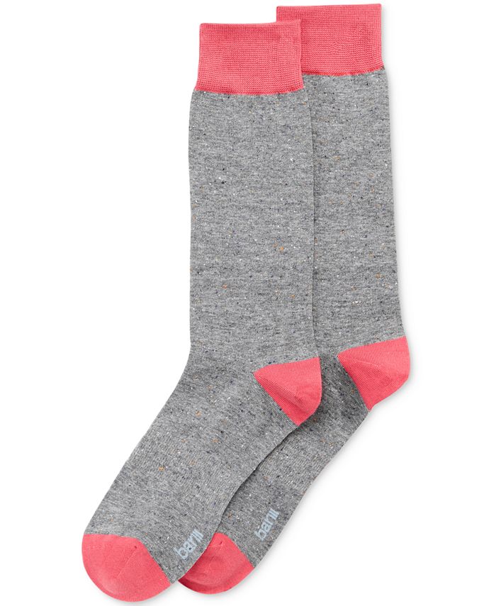 Bar III Men's Seamless Toe Patterned Neps Dress Socks, Created for Macy ...