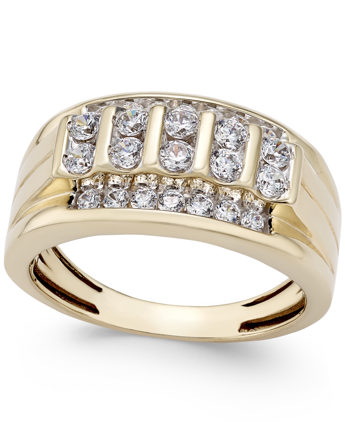 Click here for Mens Diamond Cluster Ring (1 ct. t.w.) in 10k Gold... prices