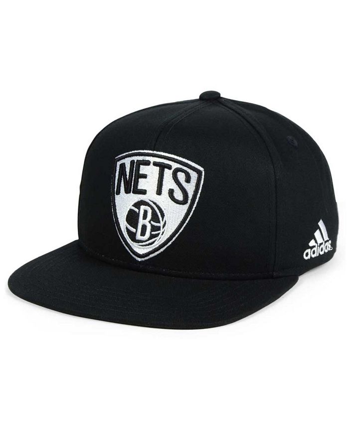 adidas Kids' Brooklyn Nets Black and White Snapback Cap - Macy's
