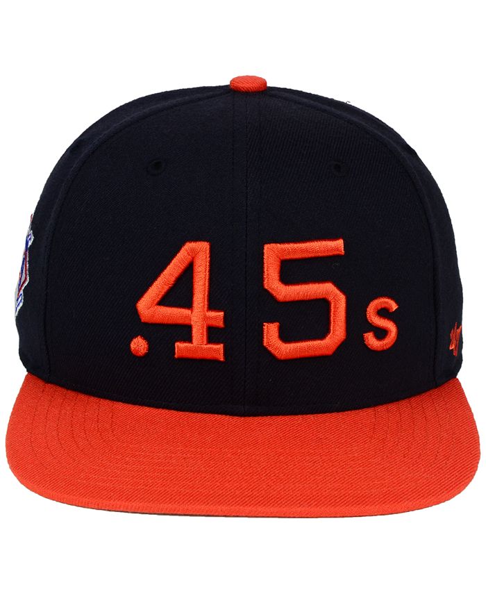 '47 Brand Houston Colt 45s Sure Shot Snapback Cap - Macy's