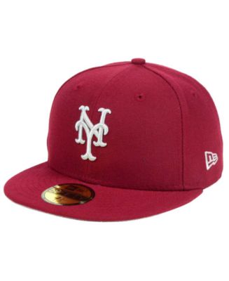 New Era New York Mets Cardinal Gray 59FIFTY Cap - Macy's