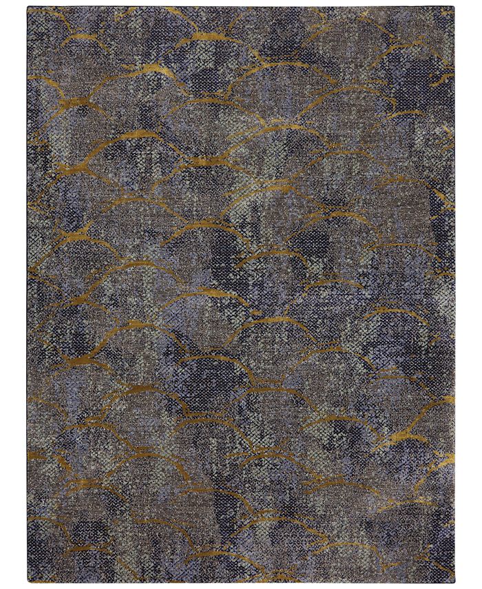 Karastan Enigma Cascade Indigo 2'4" x 7'10" Runner Rug - Macy's