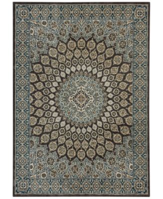 Karastan Touchstone Mahon Blue Teal 2'4" x 7'10" Runner Rug - Macy's