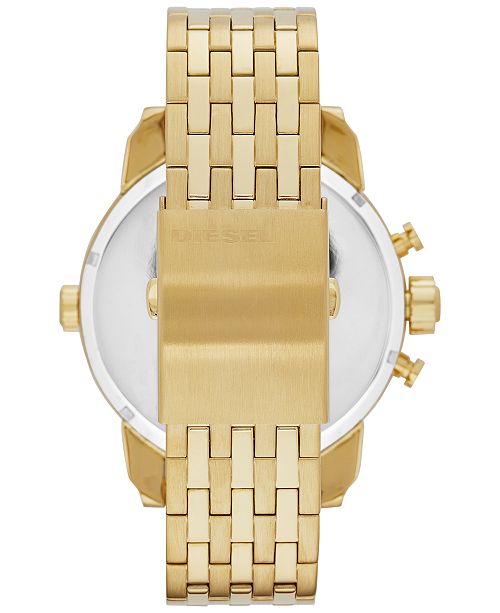 Diesel Watch, Men's Gold-Tone Stainless Steel Bracelet 51mm DZ7287 ...