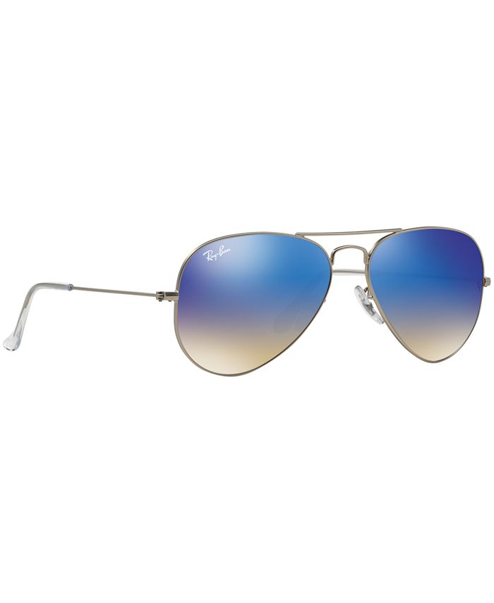 Ray-Ban ORIGINAL AVIATOR GRADIENT MIRRORED Sunglasses, RB3025 58 - Macy's