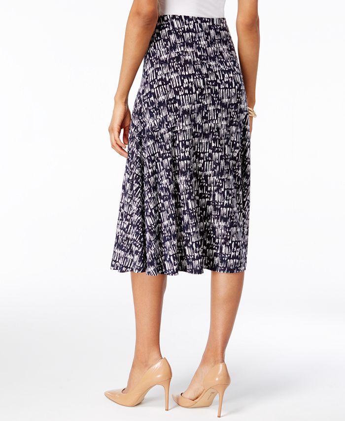 JM Collection A-Line Jacquard Skirt, Created for Macy's - Macy's