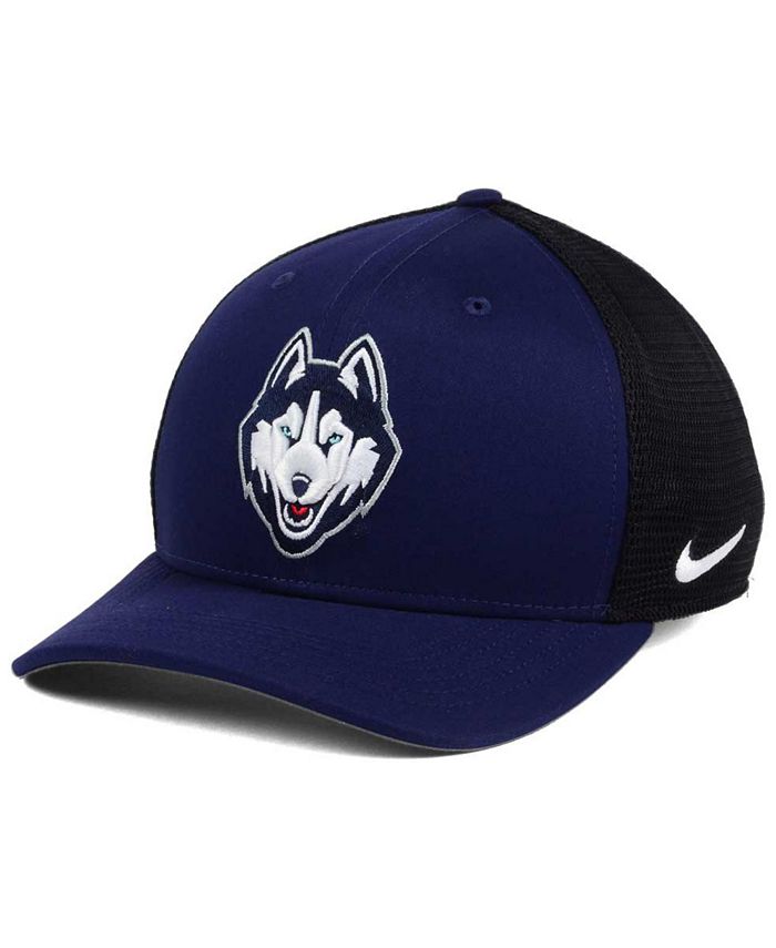 Nike Connecticut Huskies Aero Bill Mesh Swooshflex Cap - Macy's