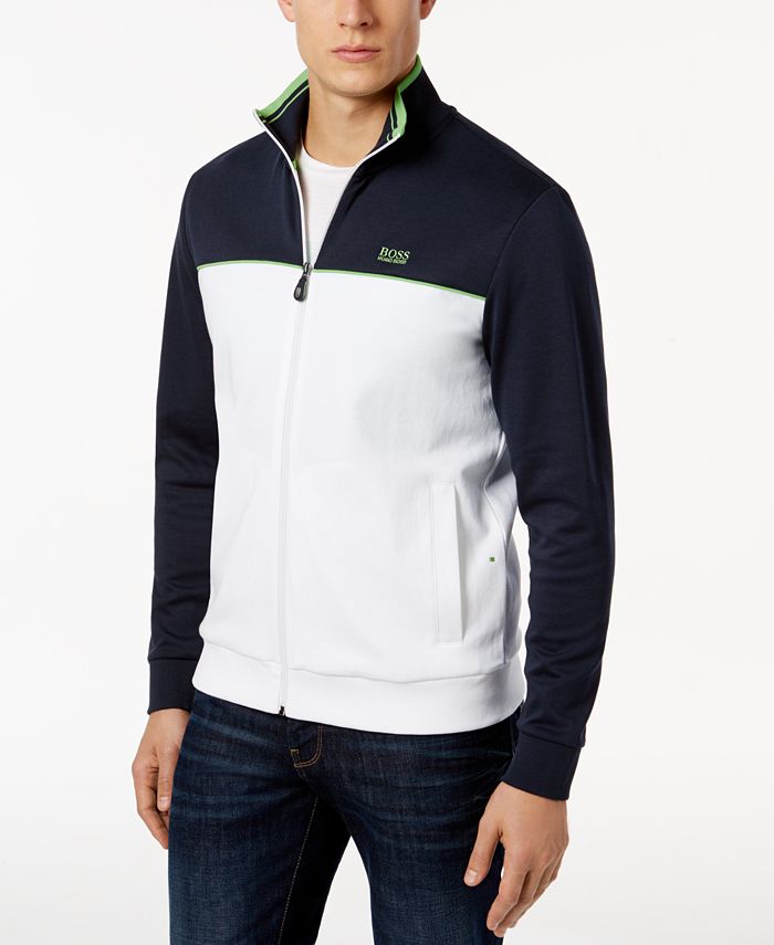 Hugo Boss Boss Men's Skoz Zip-Up Cotton Sweatshirt - Macy's