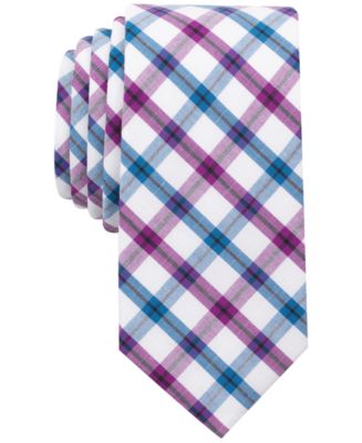 Bar III Men's Milli Plaid Slim Tie, Created for Macy's - Macy's