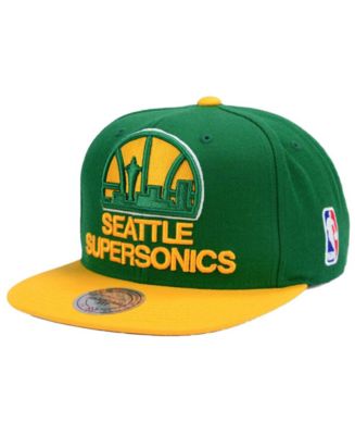 Mitchell & Ness Seattle SuperSonics XL Logo Snapback Cap - Macy's
