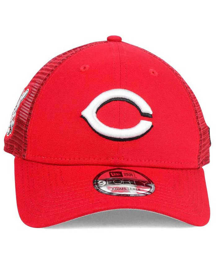 New Era Cincinnati Reds Team Trucker Patch 9FORTY Snapback Cap - Macy's