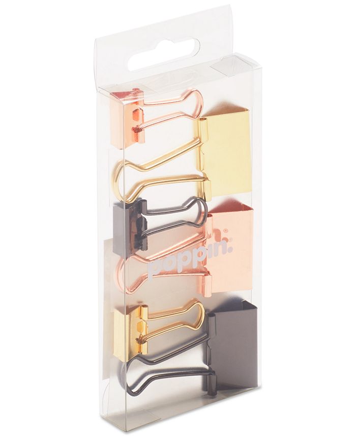Poppin 6-Pc. Metallic Binder Clips - Macy's