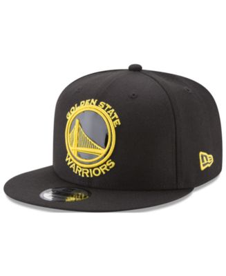 New Era Golden State Warriors Patent Blackout 9FIFTY Snapback Cap - Macy's