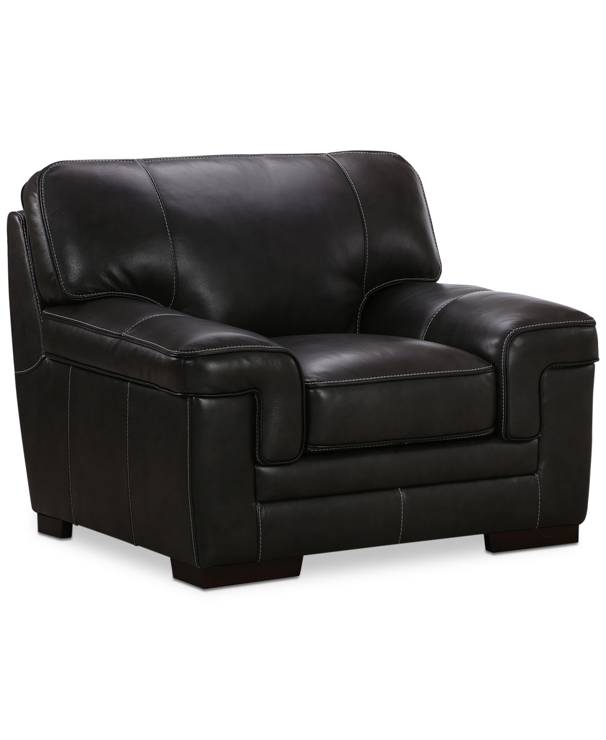 Click here for Myars 47 Leather Chair  Created for Macys - Charco... prices