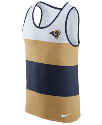 Nike Men's Los Angeles Rams Wide Stripe Tank - Macy's