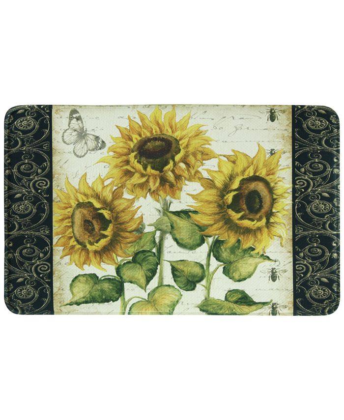 Bacova French Sunflower 20" x 35" Accent Rug - Macy's