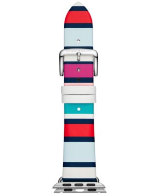 kate spade new york Women's Striped Leather Apple Watch® Strap 38mm ...
