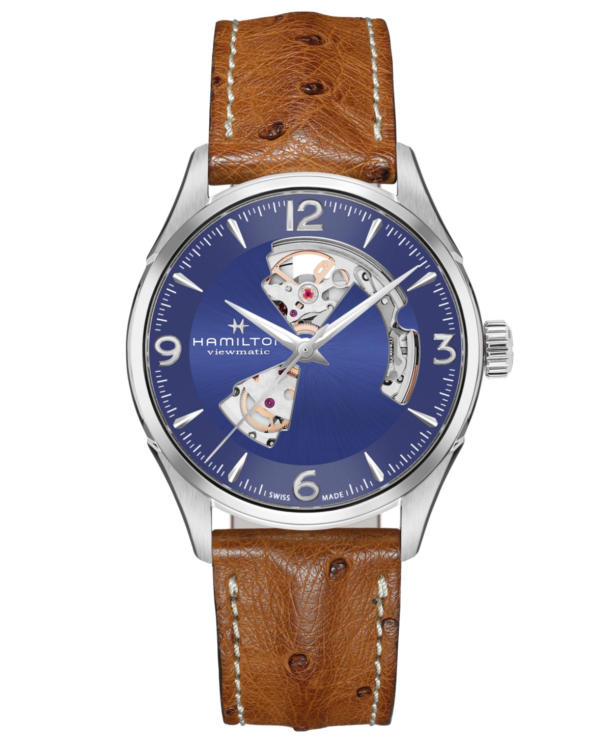 Click here for Hamilton Mens Swiss Automatic Jazzmaster Brown Lea... prices