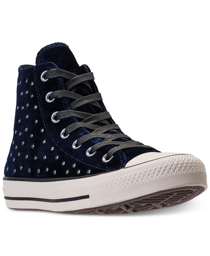 Converse Women's Chuck Taylor Hi Velvet Stud Casual Sneakers from ...