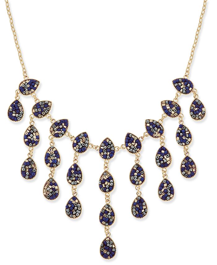 INC International Concepts I.N.C. Gold-Tone Multi-Bead Statement ...