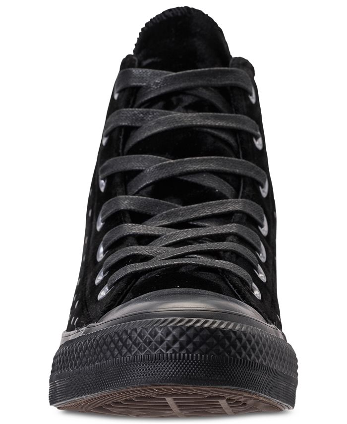 Converse Women's Chuck Taylor Hi Velvet Stud Casual Sneakers from ...
