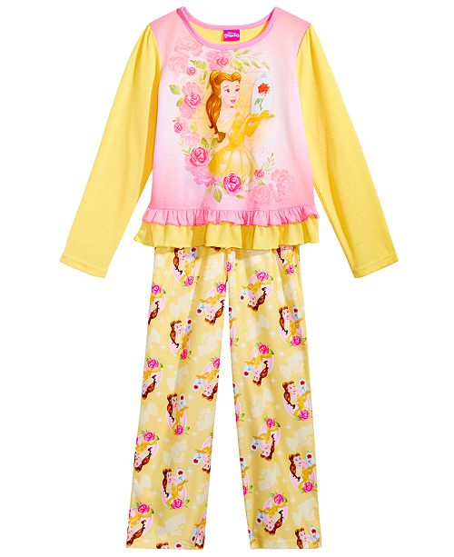 Beauty and the Beast Disney's® 2-Pc. Belle Pajama Set, Little Girls & Big Girls & Reviews ...