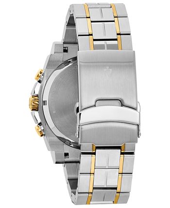 Bulova Men's Chronograph Precisionist Two-Tone Stainless Steel Bracelet ...