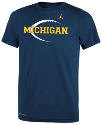 Nike Michigan Wolverines Legend Icon Football T-Shirt, Big Boys (8-20 ...