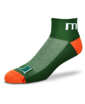 For Bare Feet Miami Hurricanes The Cuff Ankle Socks - Macy's