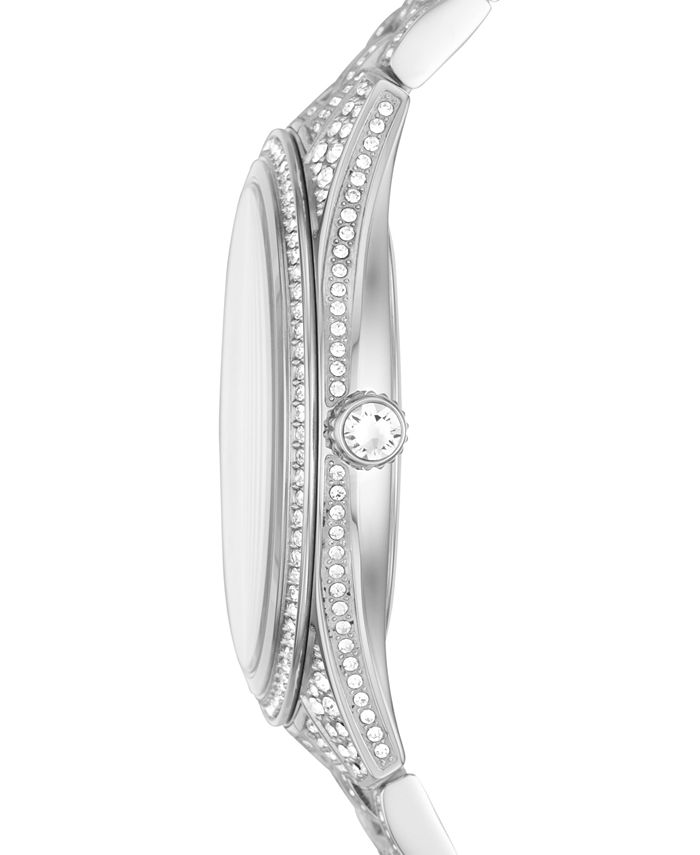 Michael Kors Women's Lauryn Pavé Stainless Steel Bracelet Watch 38mm ...