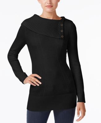 Style & Co Envelope-Neck Sweater, Created for Macy's - Sweaters - Women ...