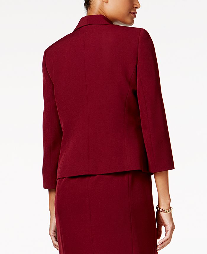 Kasper Petite Stretch Crepe Flyaway Blazer - Macy's