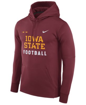 Nike Men's Iowa State Cyclones Therma-Fit Football Hoodie - Macy's