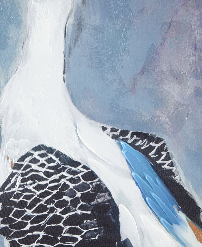 JLA Home JLA Peacock Prance Gel Coat Canvas With Bronze Frame, Quick ...