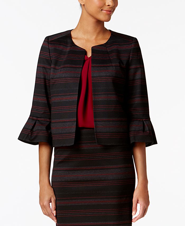 Nine West Ruffle-Cuff Blazer - Macy's