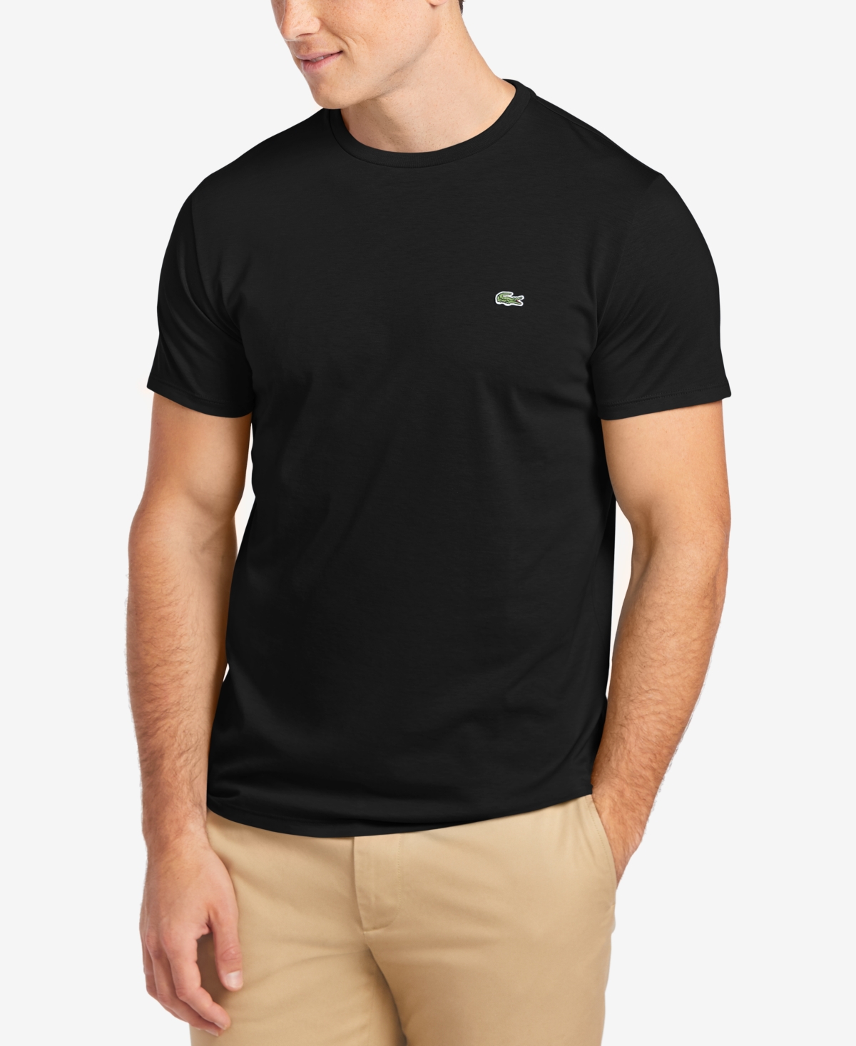 Click here for Lacoste Mens Classic Crew Neck Soft Pima Cotton T-... prices