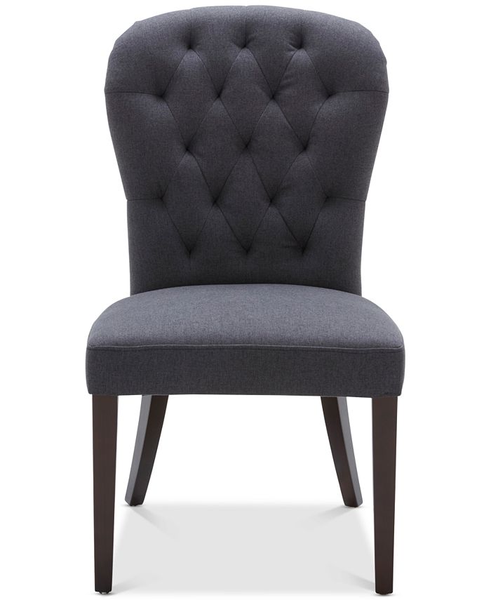 Furniture Caspian Upholstered Round Back Side Chair, Created for Macy's ...