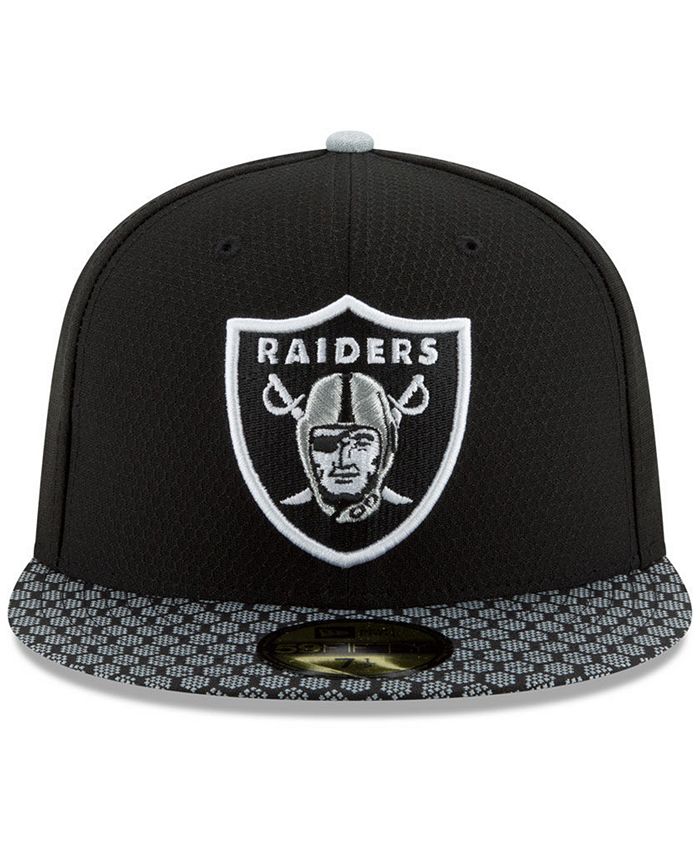 New Era Boys' Oakland Raiders Sideline 59FIFTY Fitted Cap - Macy's