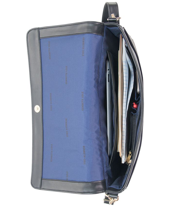 Kenneth Cole Reaction Bag-Two-Differ Faux-Leather Double Compartment ...