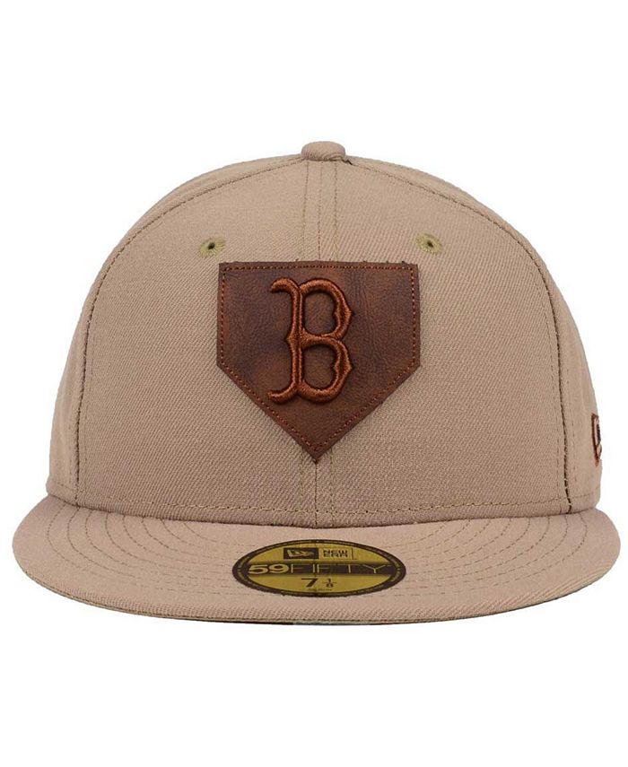 New Era Boston Red Sox The Logo of Leather 59FIFTY Fitted Cap - Macy's