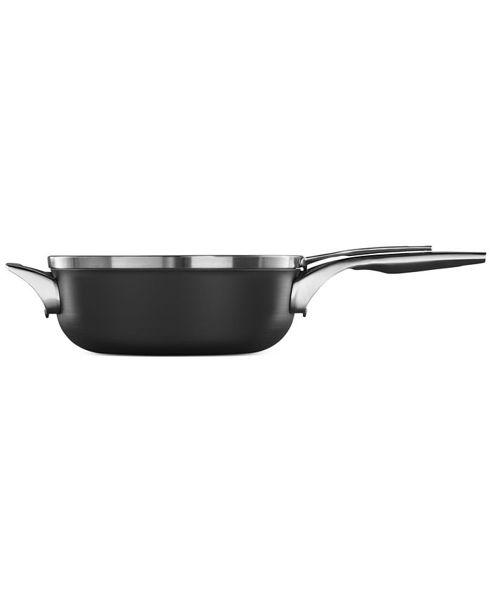 Calphalon Premier Space-Saving Hard-Anodized Non-Stick 4-Qt. Chef's Pan ...