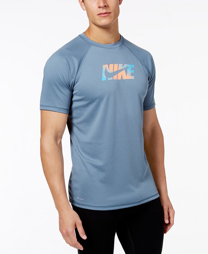 Nike Men's Hydroguard Logo Swim Shirt - Macy's