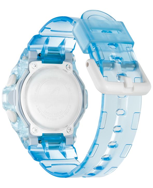 G-Shock Women's Digital Baby-G Blue Resin Strap Watch 43mm & Reviews ...