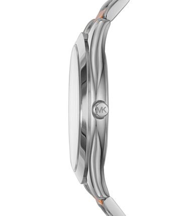 Michael Kors Women's Slim Runway Two-Tone Stainless Steel Bracelet ...