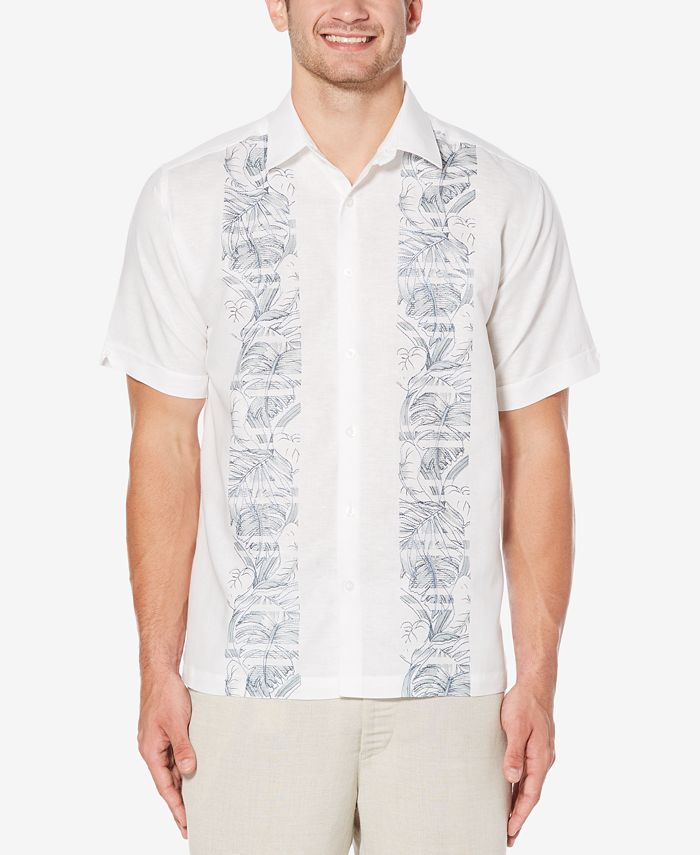 Cubavera Men's Floral-Panel Shirt - Macy's